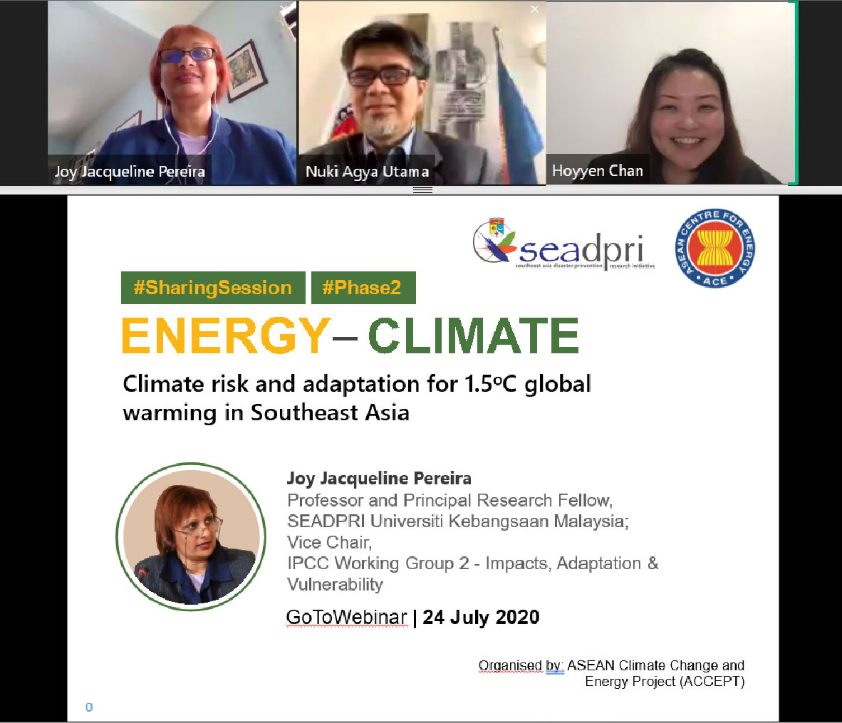 Climate Risk and Adaptation for Global Warming in Southeast Asia