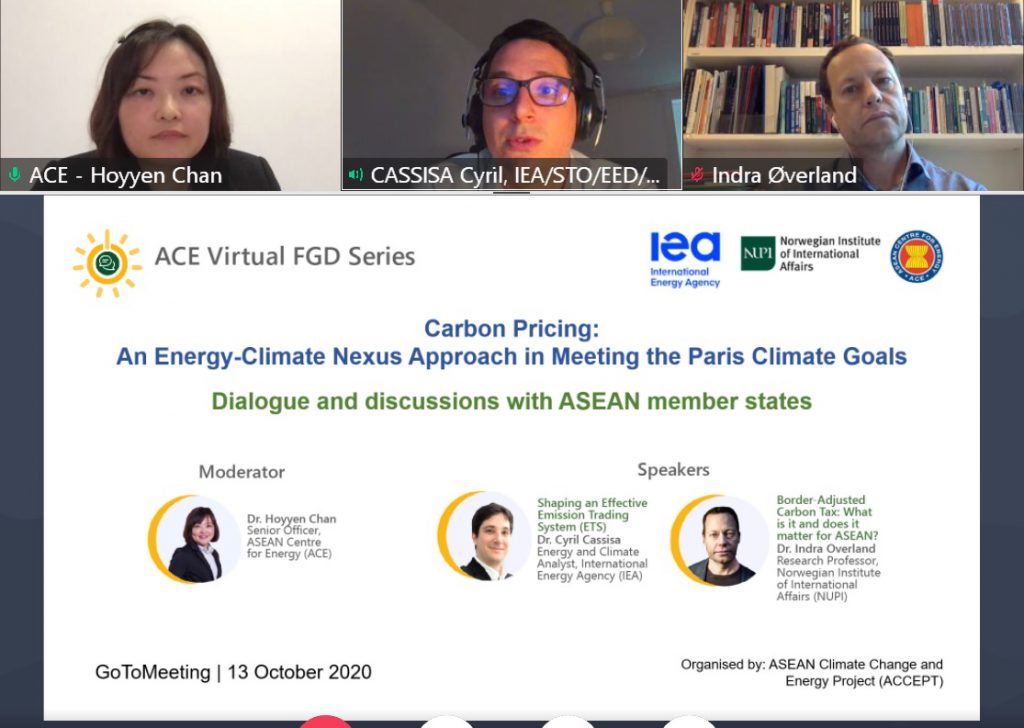 Carbon Pricing Energy-Climate Nexus Approach in the Paris Climate Goals