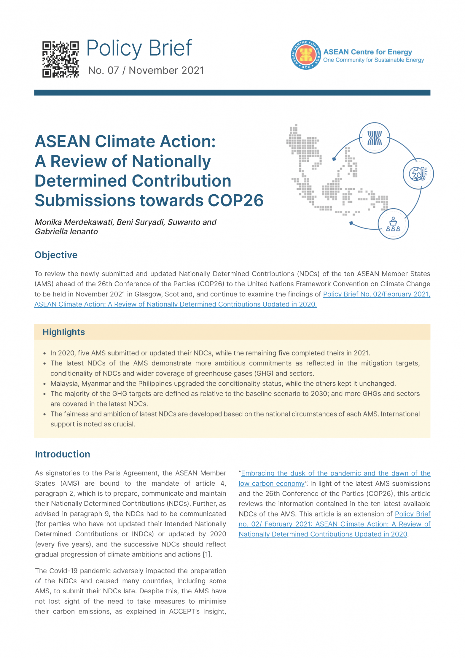 ASEAN Climate Action: A Review of Nationally Determined Contribution ...