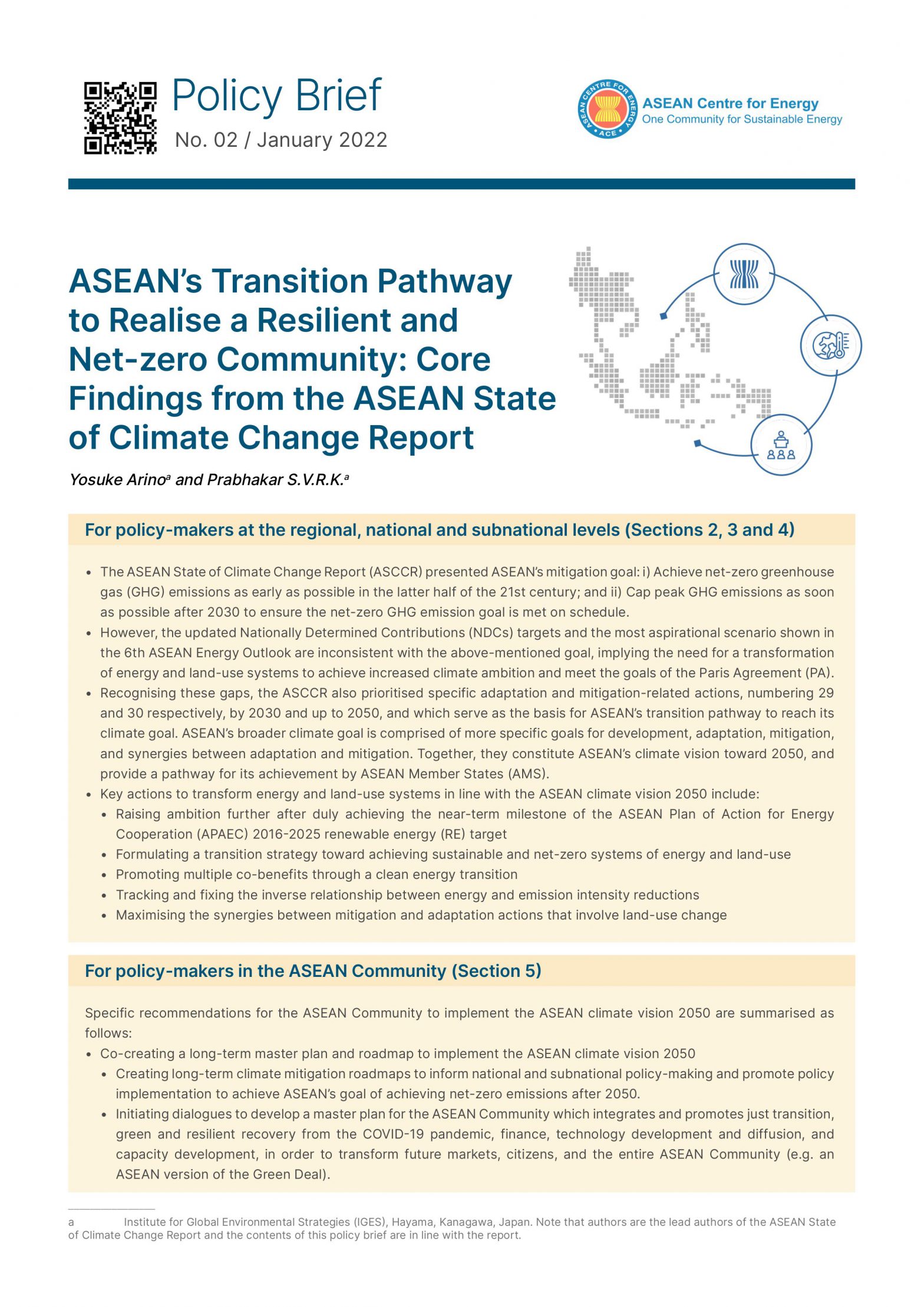 ASEAN's Transition Pathway to Realise a Resilient and Net-zero ...