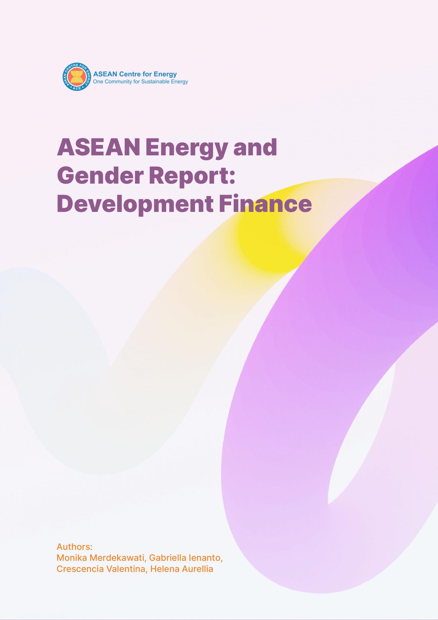 ASEAN Energy and Gender Report: Development Finance - ASEAN Climate Change and Energy Project ...