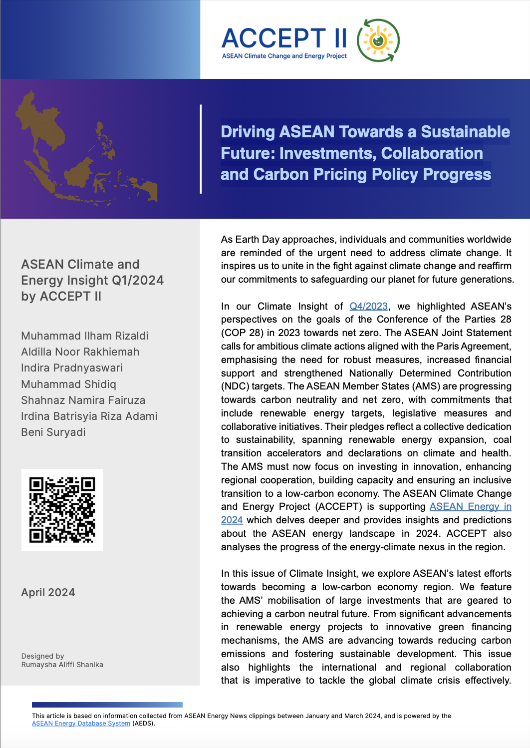 Driving ASEAN Towards a Sustainable Future: Investments, Collaboration ...