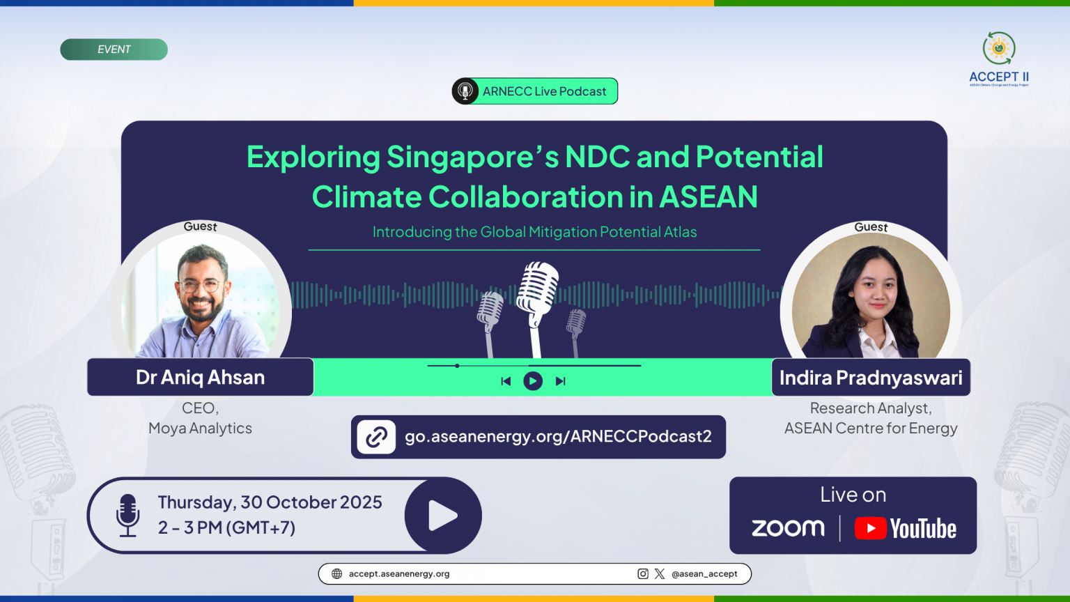 ARNECC Live Podcast #2 Exploring Singapore’s NDC and Potential Climate Collaboration in ASEAN ...